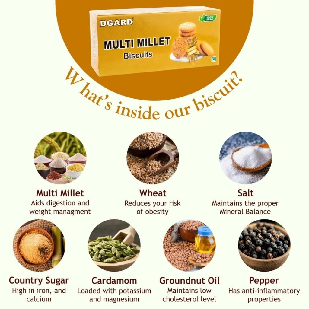 Multi millet biscuit - DGARD NATURALS